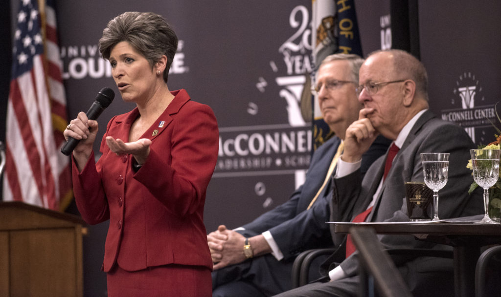 Senator Ernst talks terrorism, leadership at McConnell Center | UofL News
