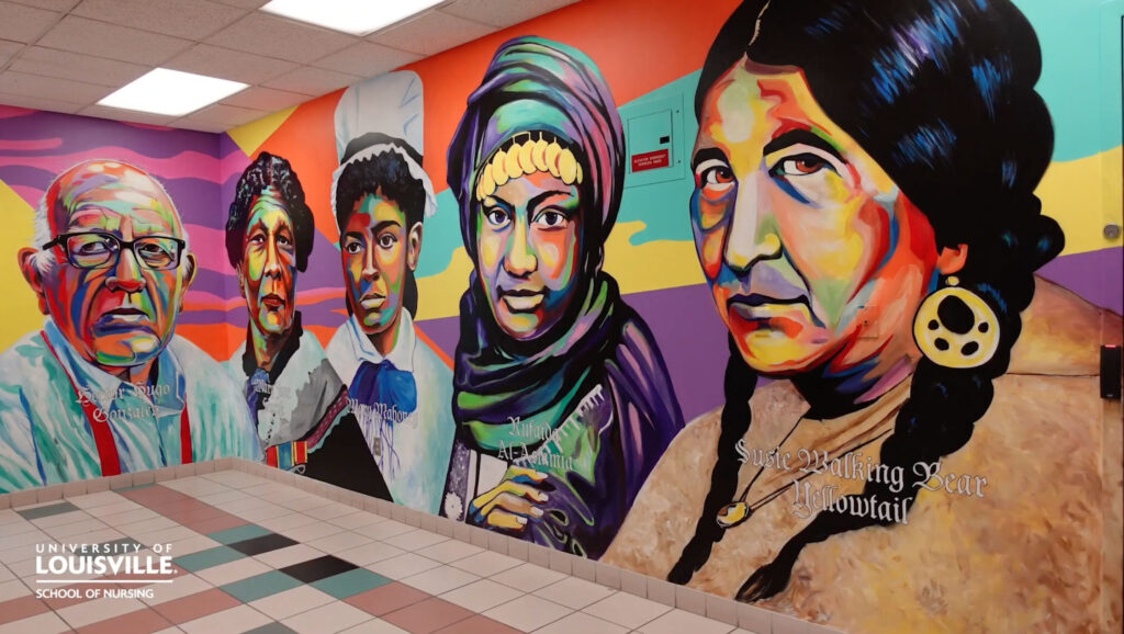 UofL School of Nursing unveils new mural honoring healthcare heroes ...