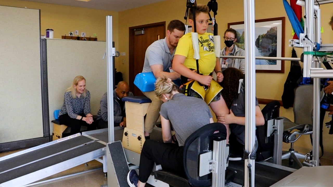 UofL researchers help paralyzed children take steps using external ...